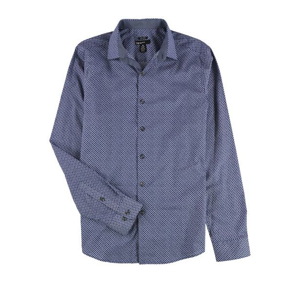 Bar III | Shirts | Bar Iii Mens Stretch Button Up Dress Shirt Blue Nwt ...